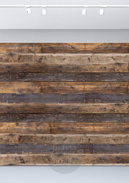 Reclaimed Wood Wall Mural Sample
